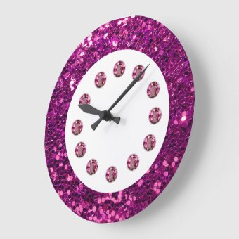 Jewel Bling Wall Clock | Zazzle