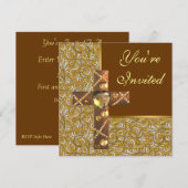 Jeweled Christian Cross Party Invitation | Zazzle