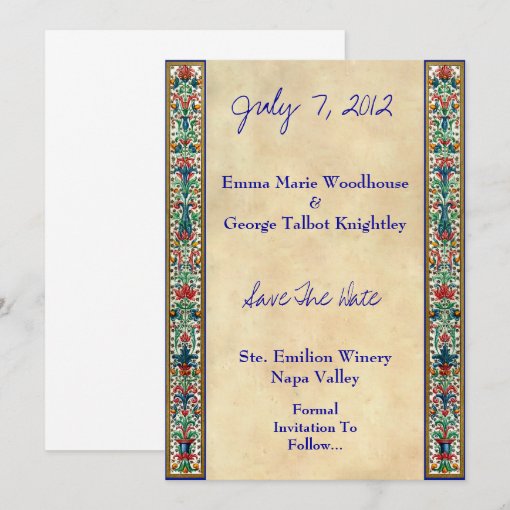Jeweled Medieval Manuscript Invitation Card | Zazzle