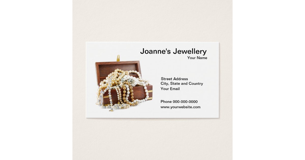 Jewellery Business Card | Zazzle.com