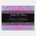 Jewelry Custom Logo Circle Diamonds Glitz Bling Sign | Zazzle