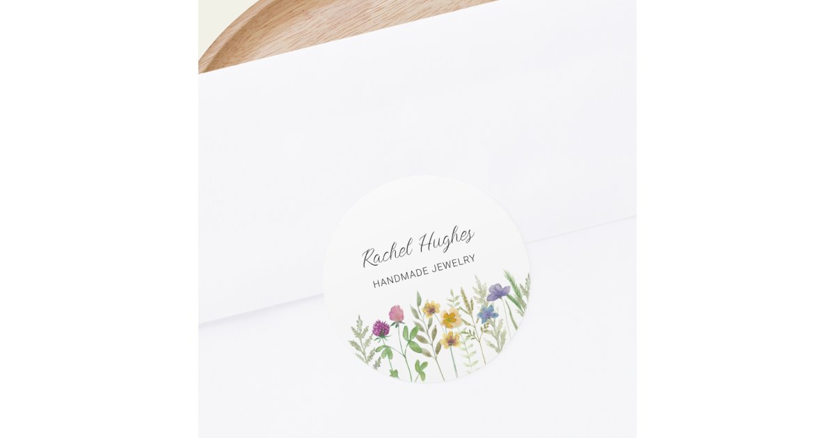 Jewelry Floral Classic Round Sticker | Zazzle