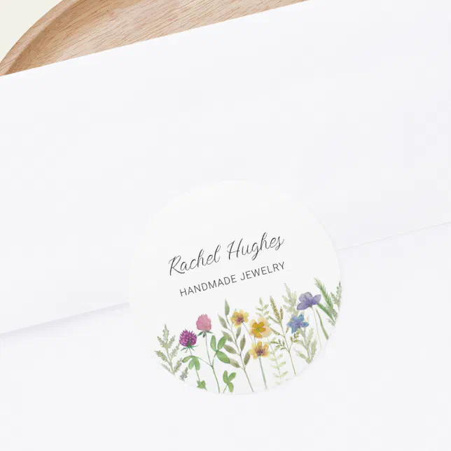 Jewelry Floral Classic Round Sticker | Zazzle
