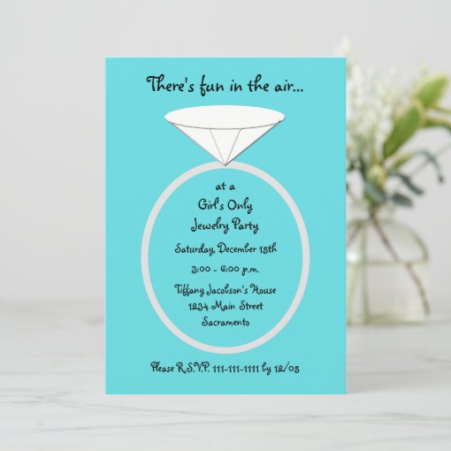 Jewelry Party Invitation Template | Zazzle