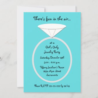 Jewelry Party Invitation Template | Zazzle