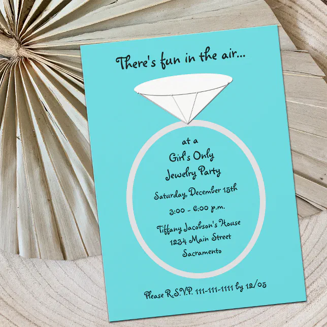 Jewelry Party Invitation Template | Zazzle
