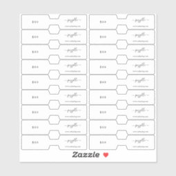 Jewelry Price Tag Foldover Sticker | Zazzle