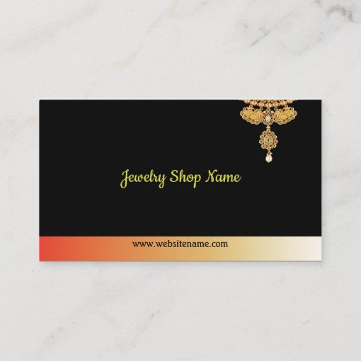 Jewelry Shop Business Card | Zazzle