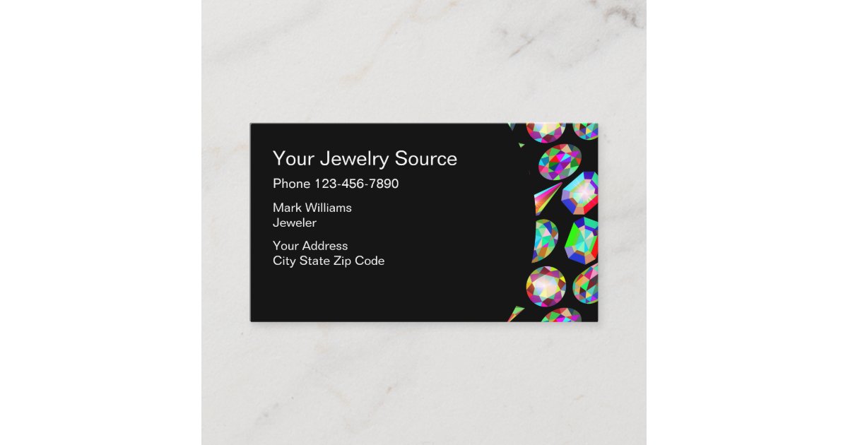Jewelry Store Designer Business Card | Zazzle.com