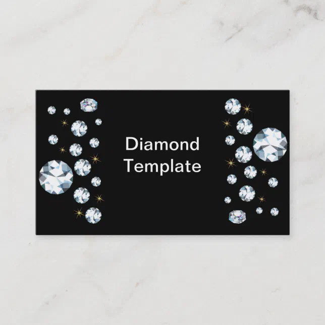Jewels Rhinestone Diamond Business Cards | Zazzle