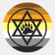 Jewish Bear Pride Flag Classic Round Sticker | Zazzle