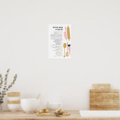 Jewish Blessing After Meal Al haMichya in Hebrew Poster | Zazzle