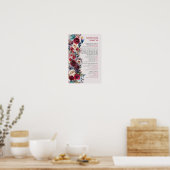Jewish Blessing After Meal Al haMichya in Hebrew Poster | Zazzle