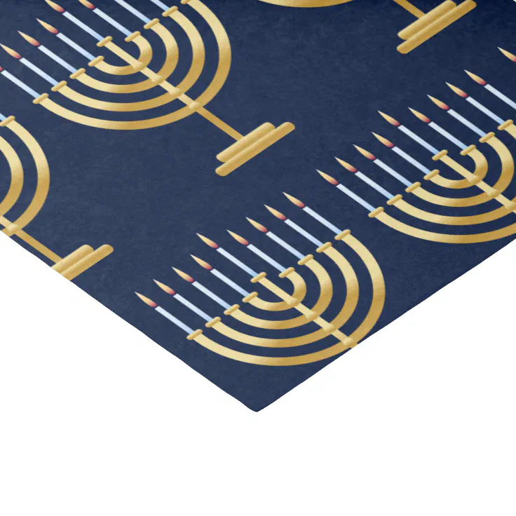 Jewish Chanukah menorah Tissue Paper | Zazzle
