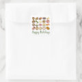 Jewish Cooking Cuisine Happy Holidays Dinner Square Sticker | Zazzle