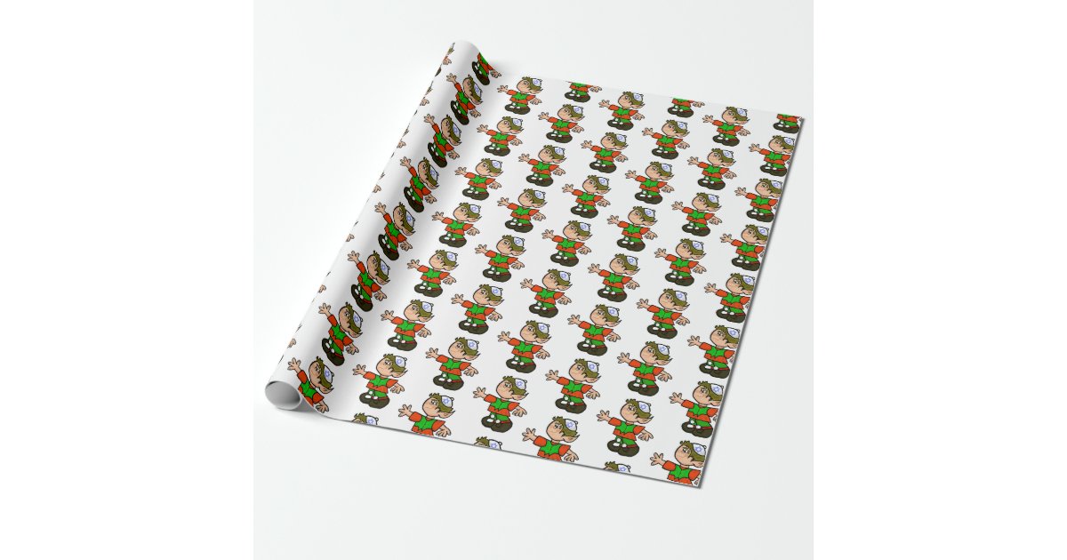 Jewish Elf Chrismukkah Wrapping Paper | Zazzle