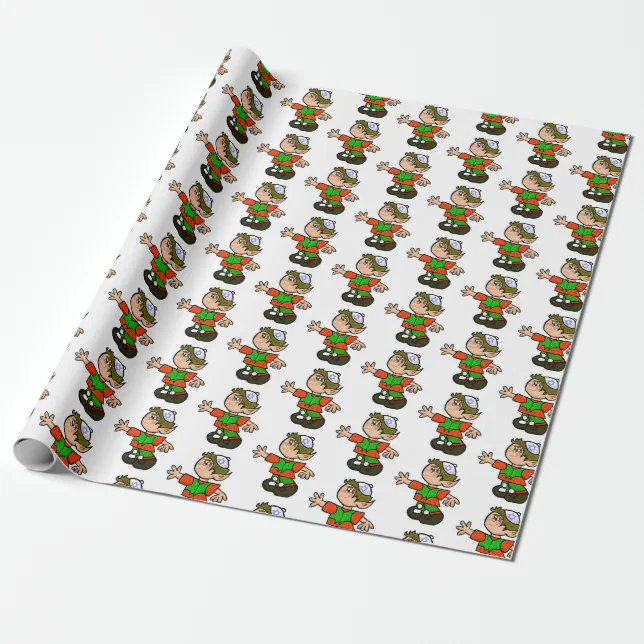 Jewish Elf Chrismukkah Wrapping Paper | Zazzle
