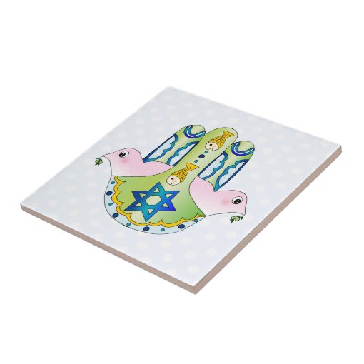 Jewish Hamsa Ceramic Tile | Zazzle