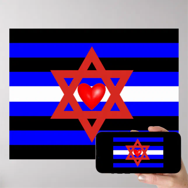 Jewish Leather Pride Flag Poster | Zazzle