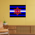 Jewish Leather Pride Flag Poster | Zazzle