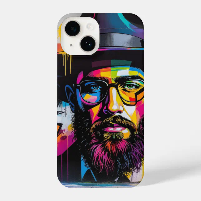 Jewish Man Pop Art Graffiti Phone Cover | Zazzle
