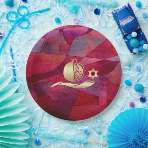 Jewish New Year | Rosh Hashanah Paper Plates | Zazzle