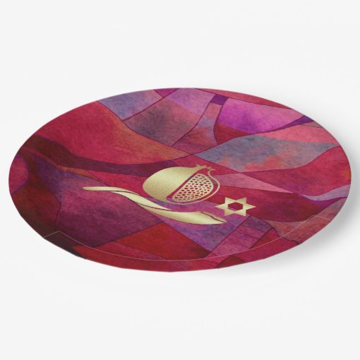Jewish New Year | Rosh Hashanah Paper Plates | Zazzle
