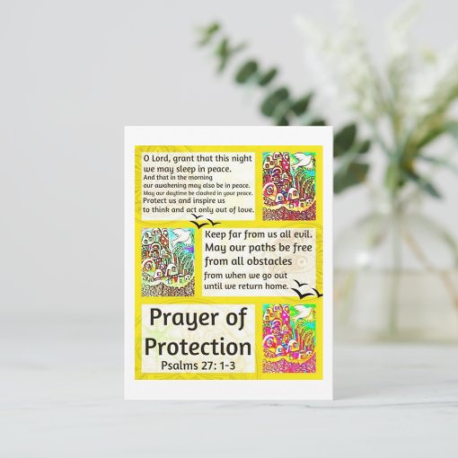 Jewish Prayer Of Protection City Of Jerusalem Postcard | Zazzle