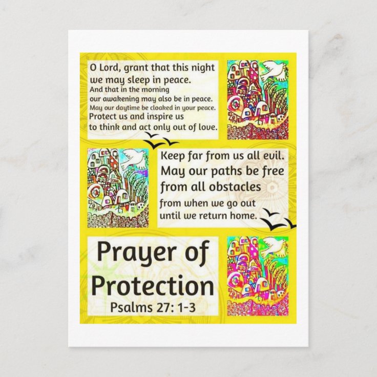 Jewish Prayer Of Protection City Of Jerusalem Postcard | Zazzle