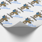 Jewish Reindeer Chrismukkah Wrapping Paper Ver.2 | Zazzle