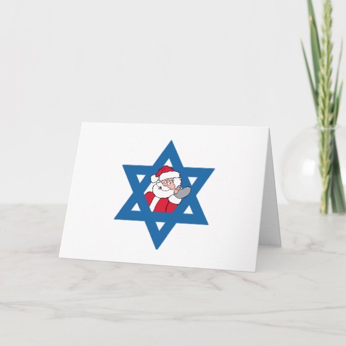 JEWISH SANTA HOLIDAY CARD | Zazzle.com