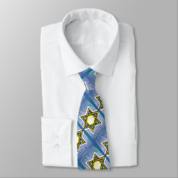 Jewish Star Of David Design Man's Necktie | Zazzle