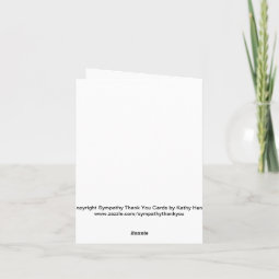 Jewish Sympathy Thank You Note Card - Blue | Zazzle