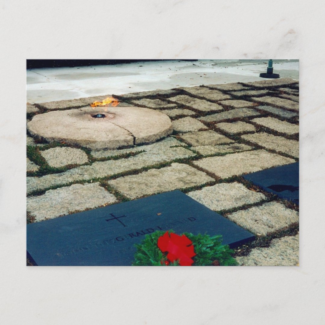 jfk eternal flame postcard | Zazzle