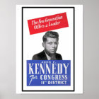 JFK John F. Kennedy Quote Motivational Inspiration Poster | Zazzle.com