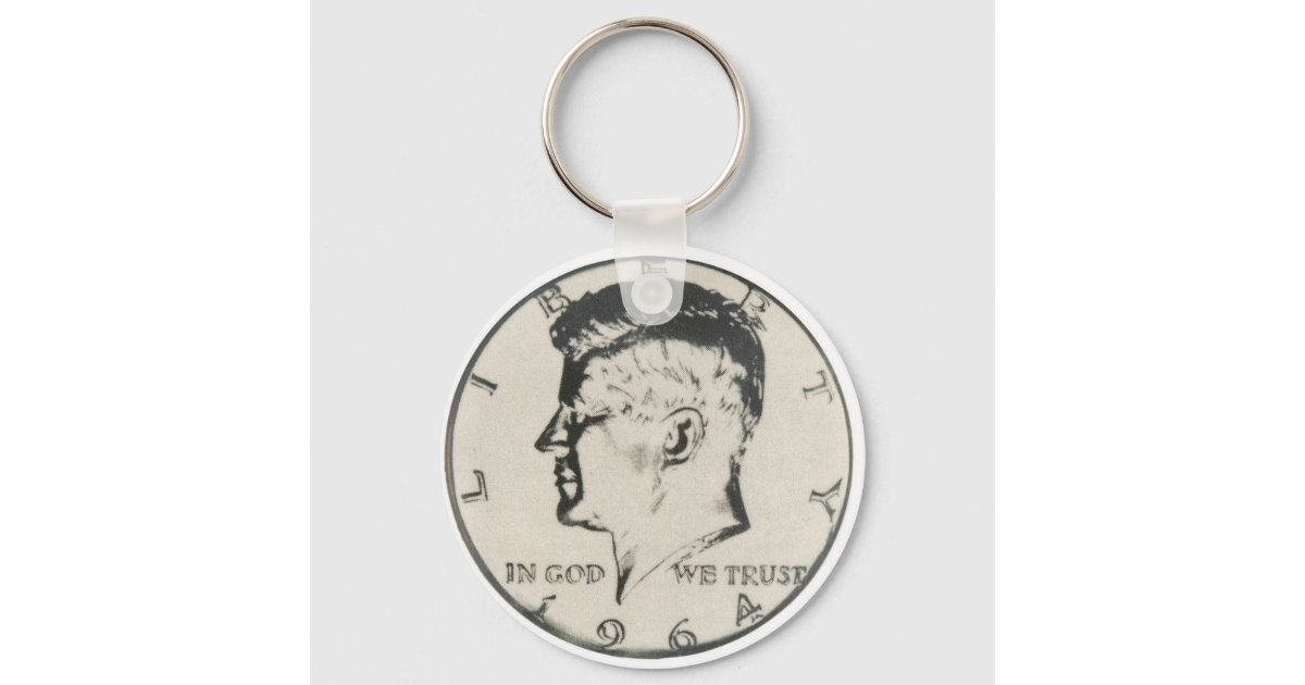 JFK Half Dollar keychain | Zazzle