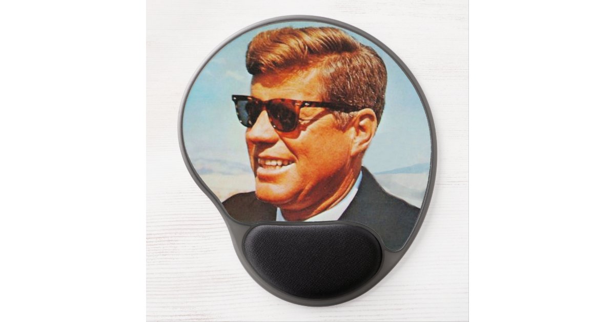 JFK in sunglasses Gel Mouse Pad | Zazzle