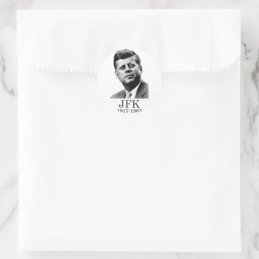 JFK - John F. Kennedy Classic Round Sticker | Zazzle