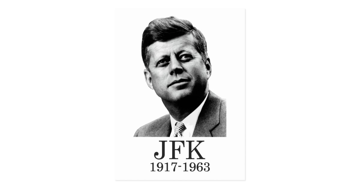 JFK - John F. Kennedy Postcard | Zazzle.com