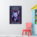 JFK John F. Kennedy Quote Motivational Inspiration Poster | Zazzle