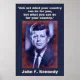 JFK John F. Kennedy Quote Motivational Inspiration Poster | Zazzle