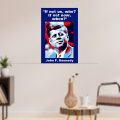 JFK John F. Kennedy Quote Motivational Inspiration Poster | Zazzle