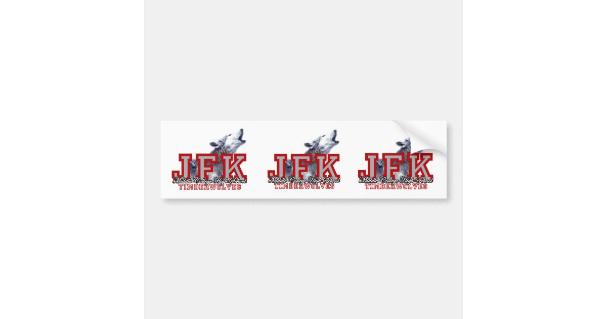 JFK LOGO Bumper Sticker | Zazzle