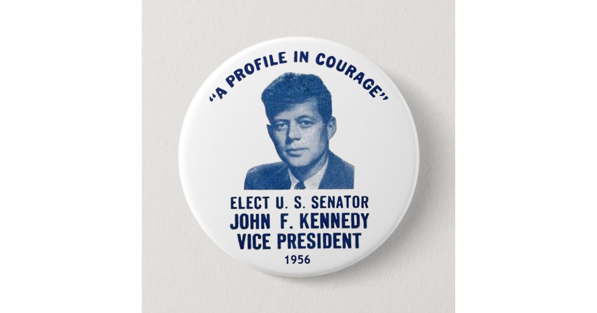 JFK Memorial pin 1956 | Zazzle