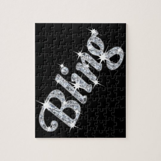 Jig saw puzzle featuring faux diamond bling design | Zazzle.com
