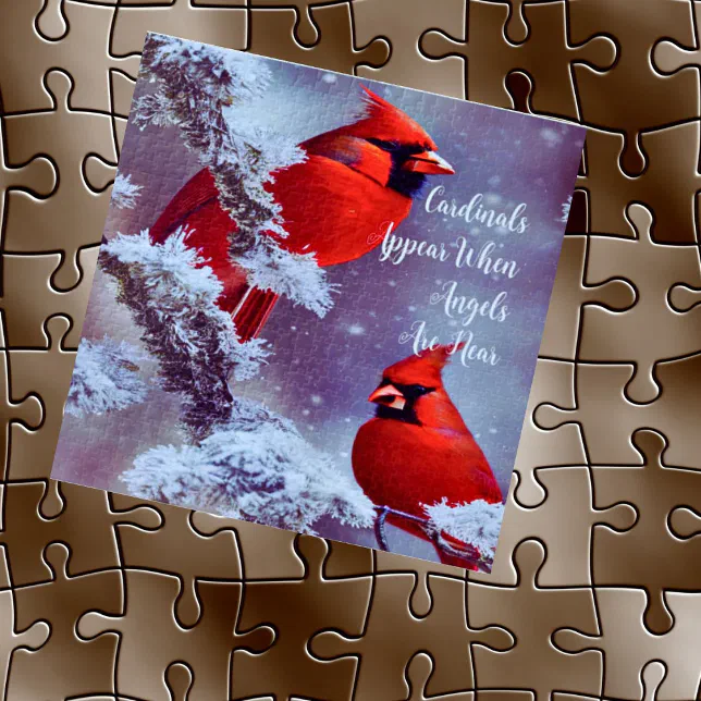 Jigsaw Puzzle Cardinals Appear When Angels Near | Zazzle