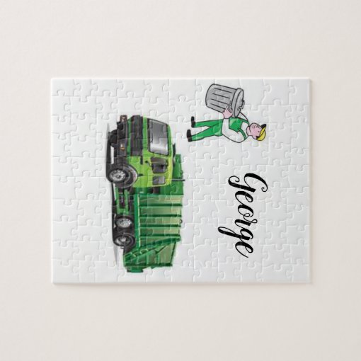 Jigsaw Puzzle Garbage Truck | Zazzle