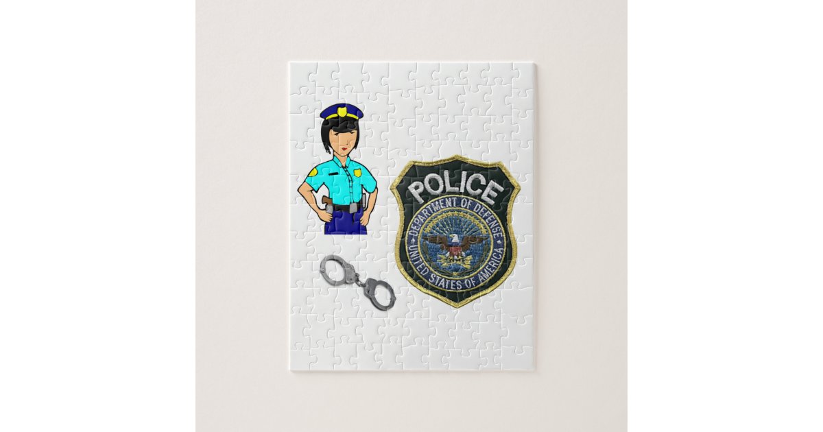 Jigsaw Puzzle Police Woman | Zazzle