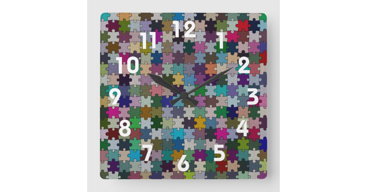 Jigsaw Puzzle Wall Clock | Zazzle