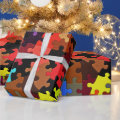 jigsaw puzzle wrapping paper | Zazzle